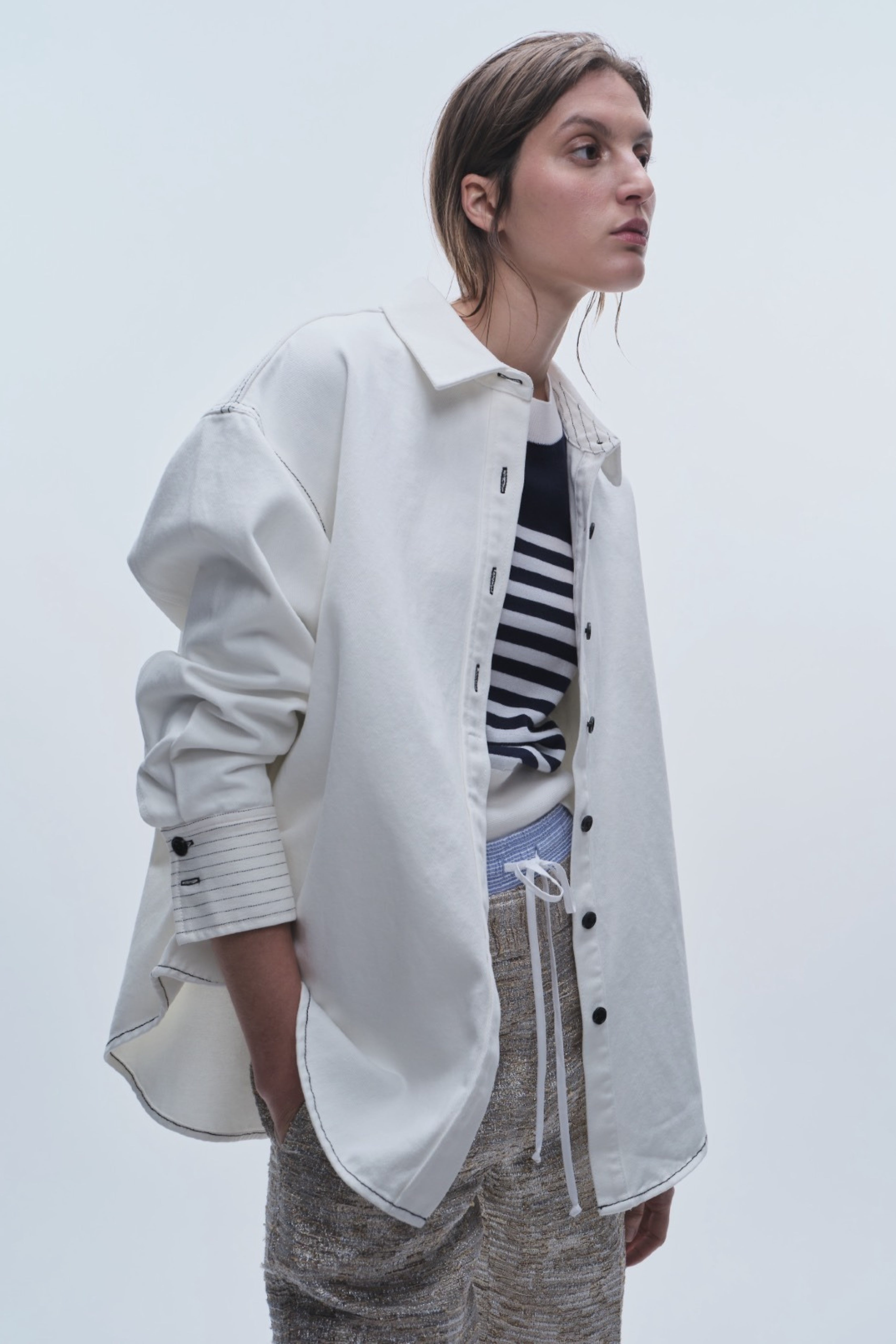 Serena Longline Short, Gold – SAINT ART